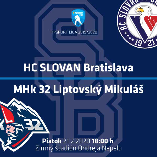 HC SLOVAN Bratislava – MHk 32 Liptovský Mikuláš | TICKETPORTAL vstupenky na dosah - divadlo ...